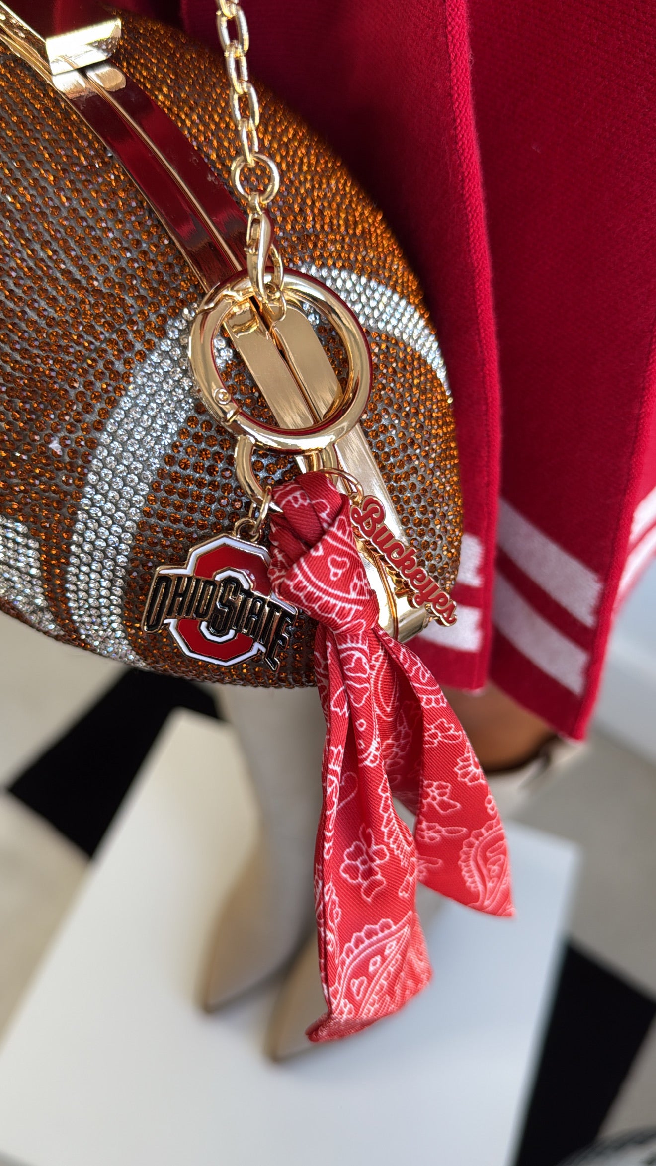 Buckeyes Logo Bandana Bag Charm – Everyday Chic Boutique