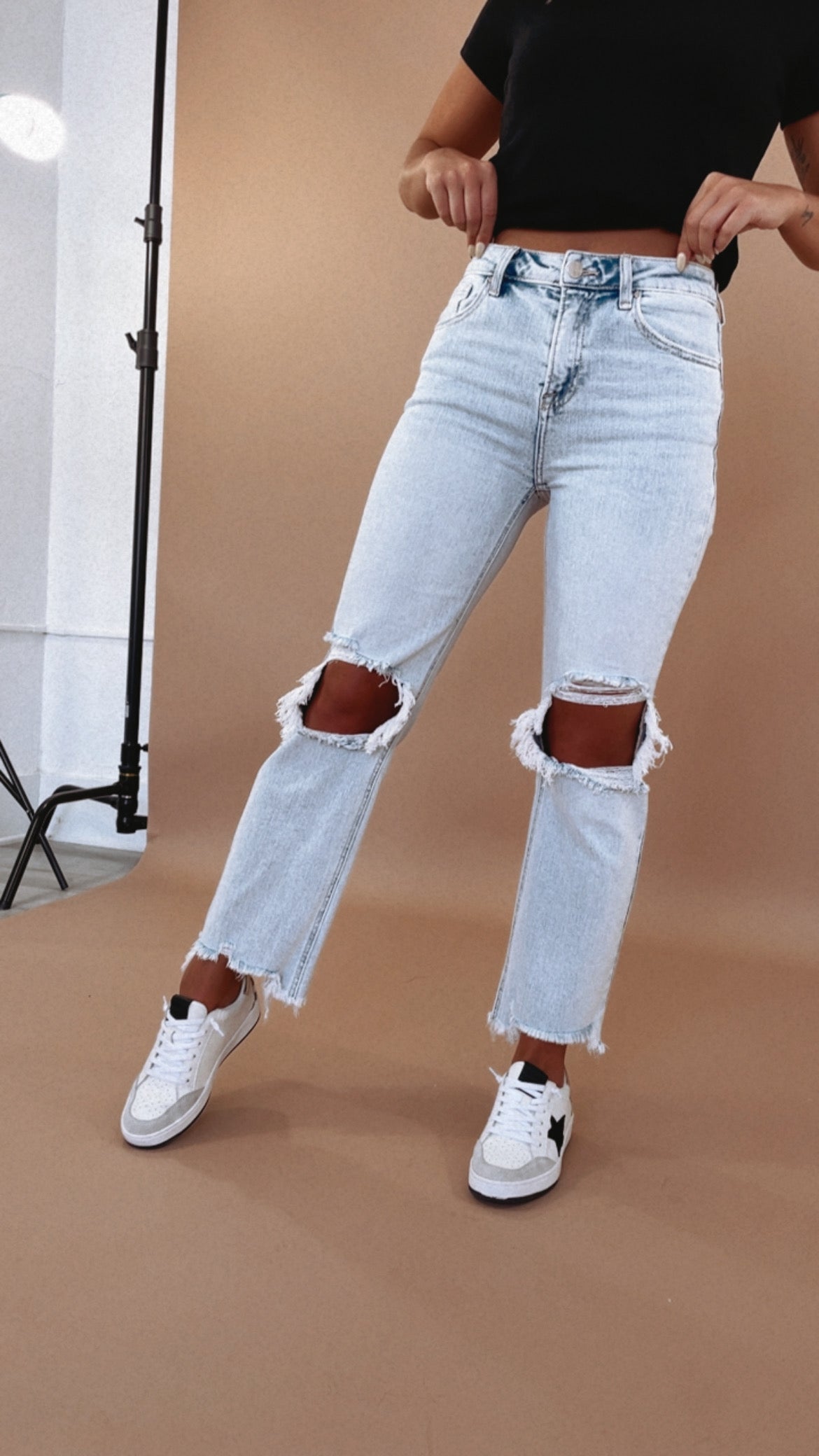 Stevie Straight Leg Jean, Acid Light RISEN – Everyday Chic Boutique