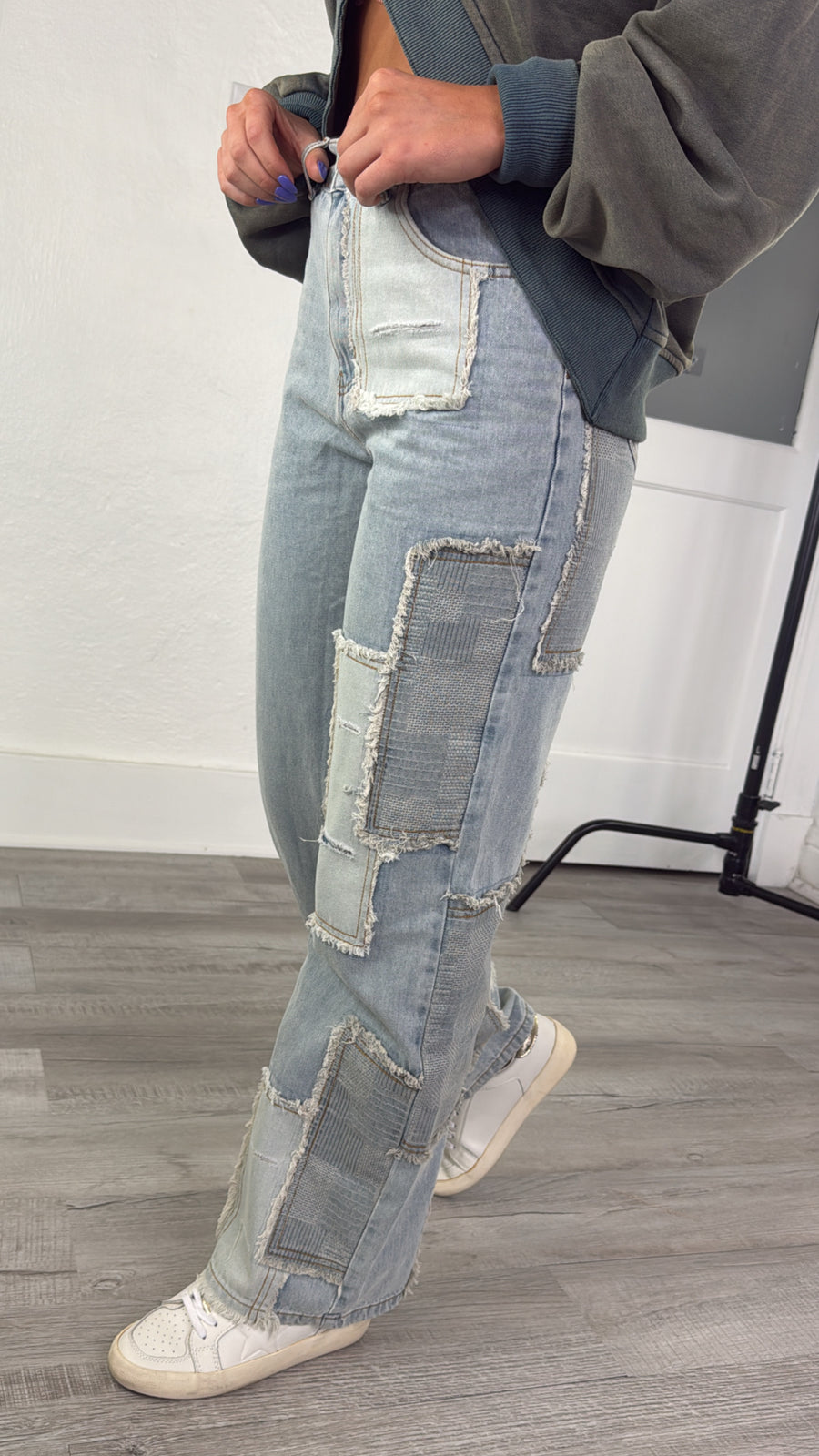 POL: Patchwork Denim Jeans – Everyday Chic Boutique