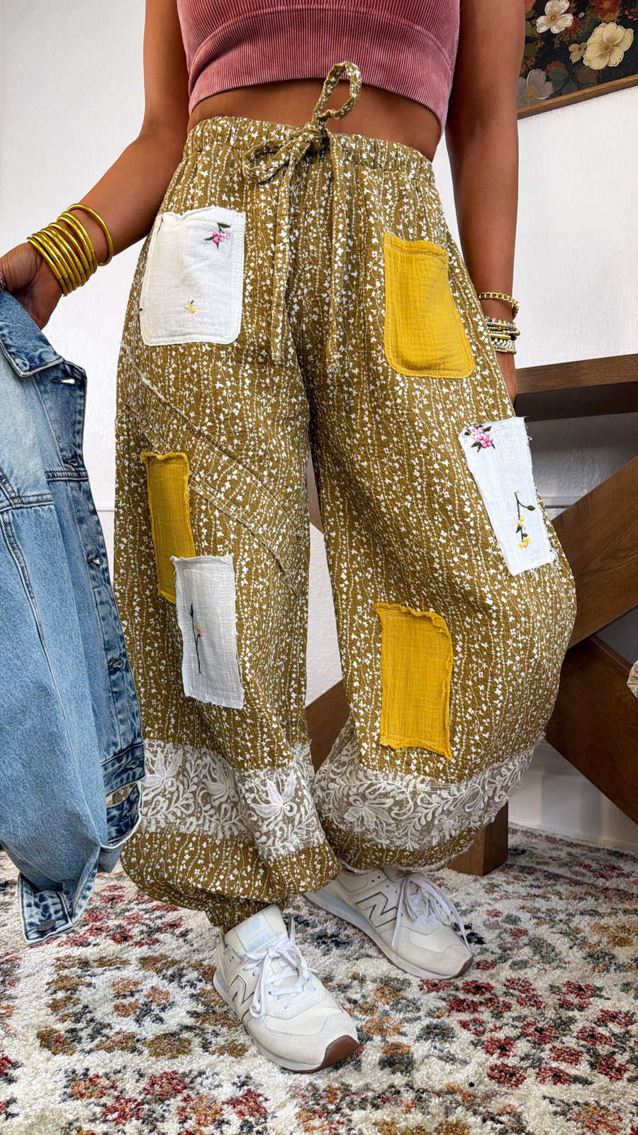 Golden Hour Patched Jogger, Mustard – Everyday Chic Boutique