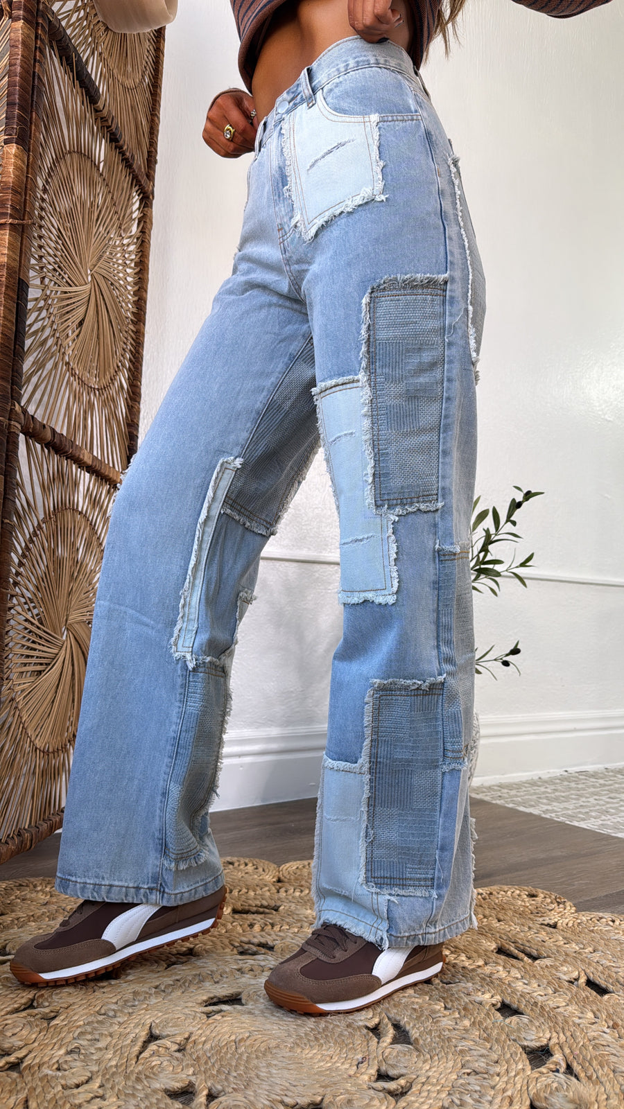 Patchwork Denim Jeans – Everyday Chic Boutique