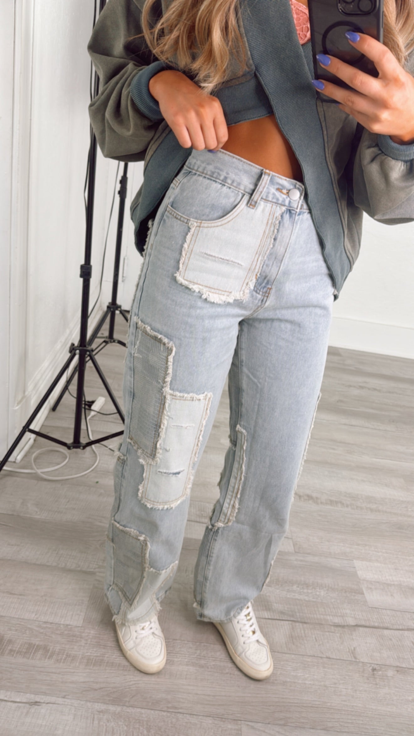 POL: Patchwork Denim Jeans – Everyday Chic Boutique
