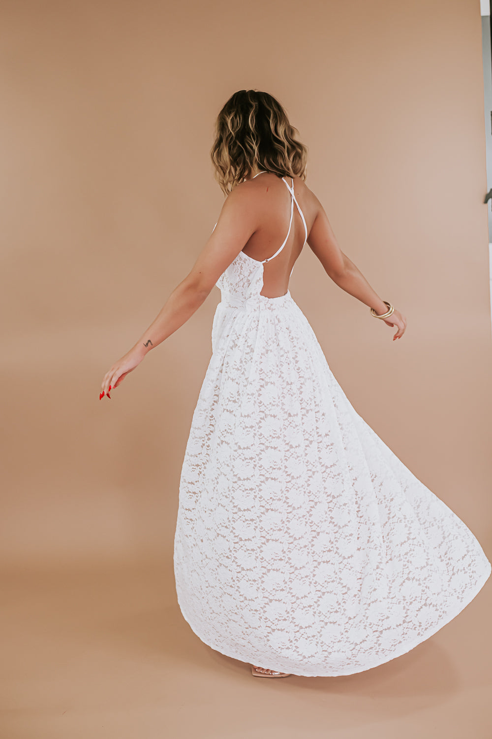 ECB Exclusive: Layla Lace Maxi Dress, White – Everyday Chic Boutique