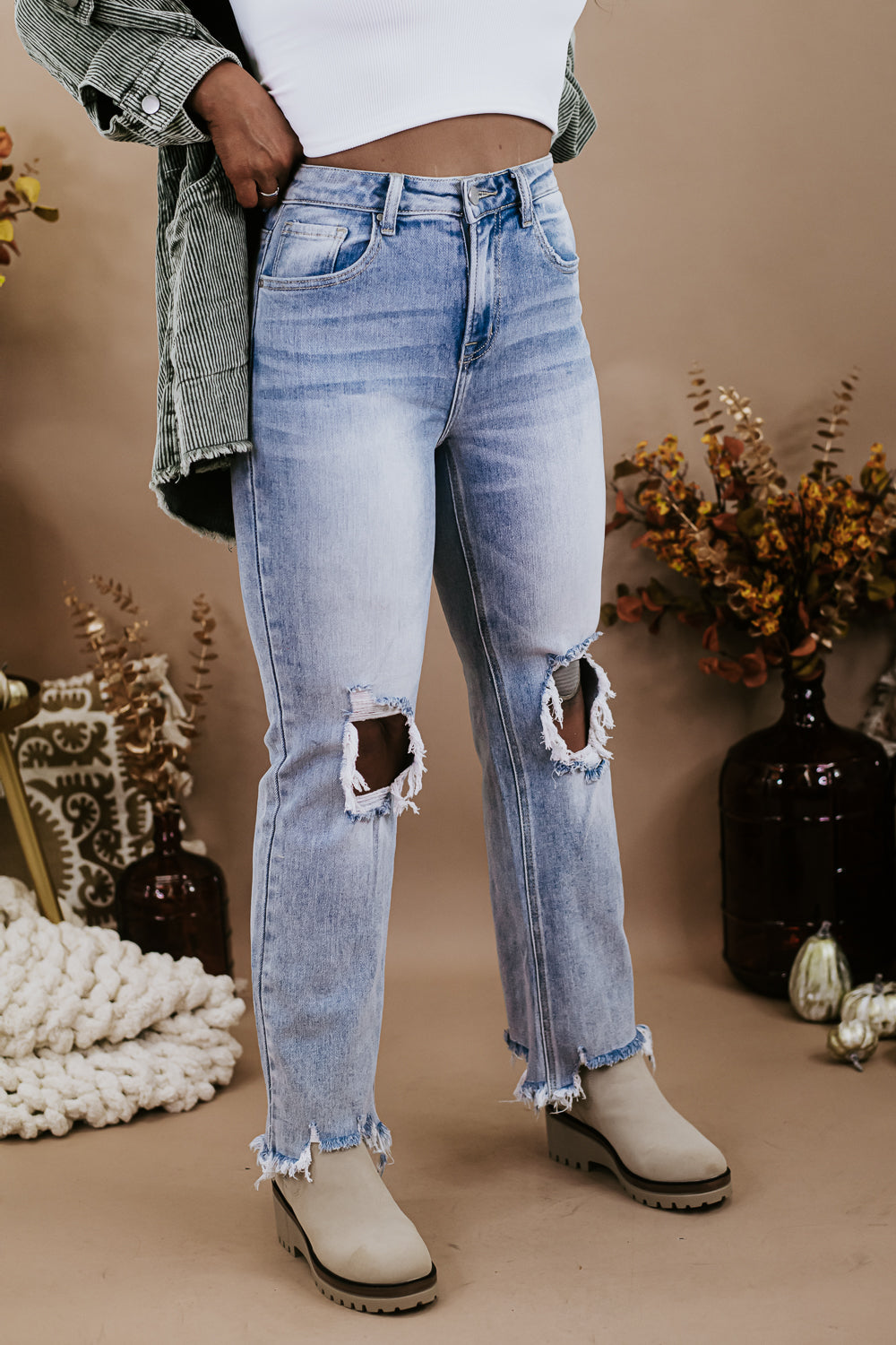 Stevie Straight Leg Jean, Light Wash RISEN – Everyday Chic Boutique